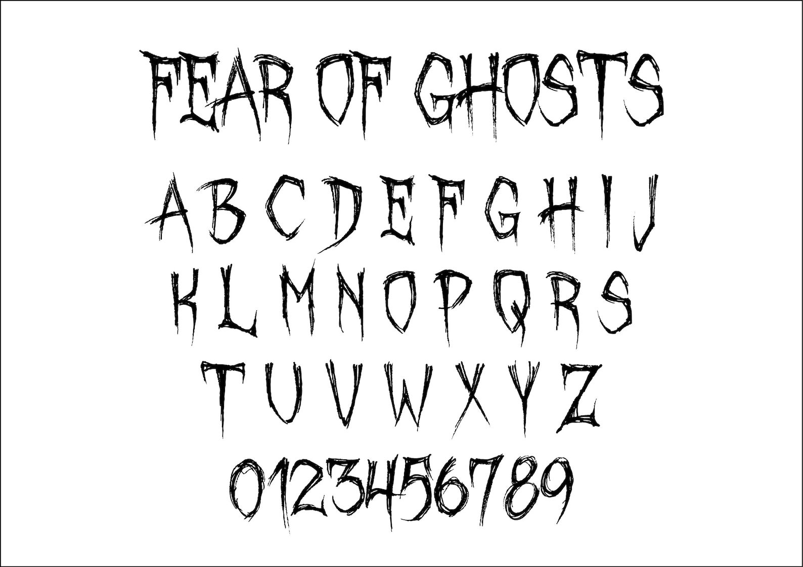 Horror Font SVG, Ttf, Horror Alphabet Svg, Bone Font Svg, Instant ...