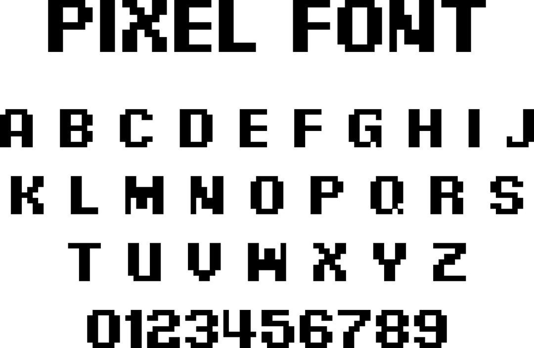 Pixel Font Svg, Pixel Font Ttf, Pixel Font Otf, Arcade Game Font Svg ...