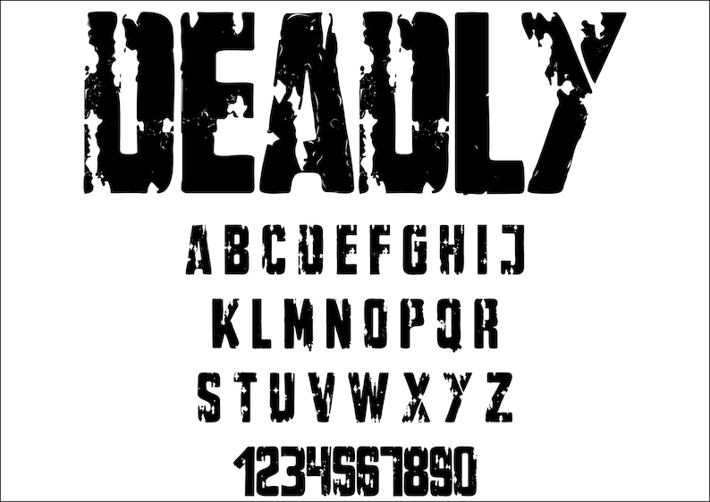 Distressed Font Svg, Grunge Font Svg, Distressed Alphabet Svg, Grunge ...