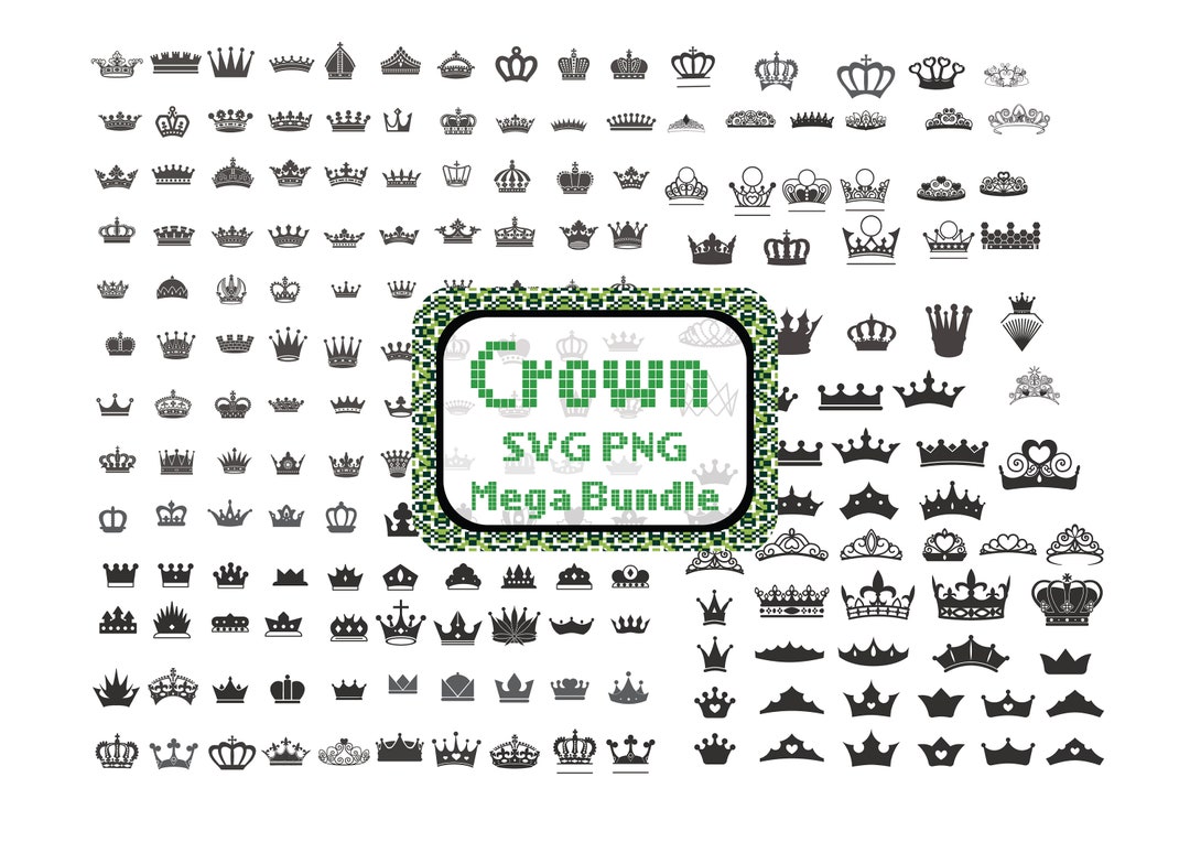 Crown SVG Bundle, Crown PNG Bundle, Crown Clipart, Crown SVG, Cut Files ...