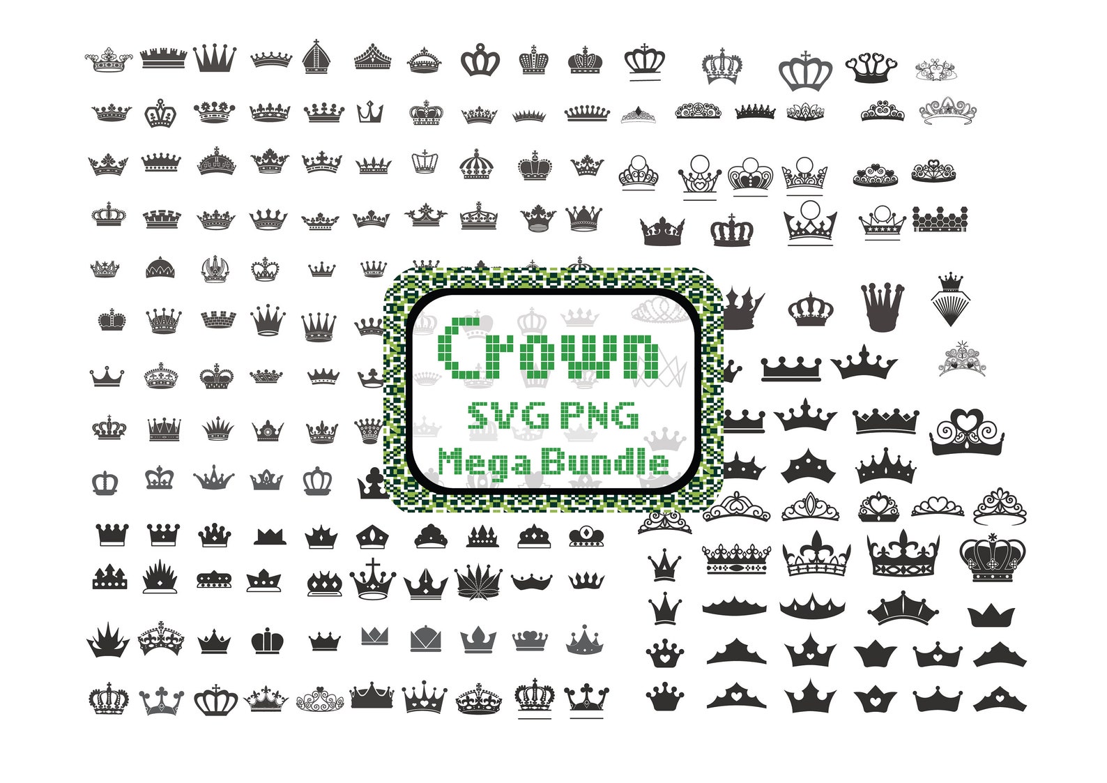 Crown SVG Bundle, Crown PNG Bundle, Crown Clipart, Crown SVG, Cut Files ...