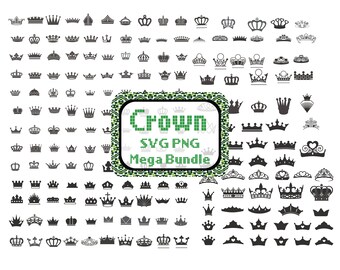 Crown SVG Bundle, Crown Svg, Crown Clipart, Crown SVG Silhouette Cut ...