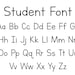 Student Font - Teacher Font, Student Fonts, Cricut Font, Handwriting ...