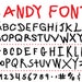 Andy Font SVG, Andy Alphabet Font, Andy Alphabet, Andy Alphabet SVG ...