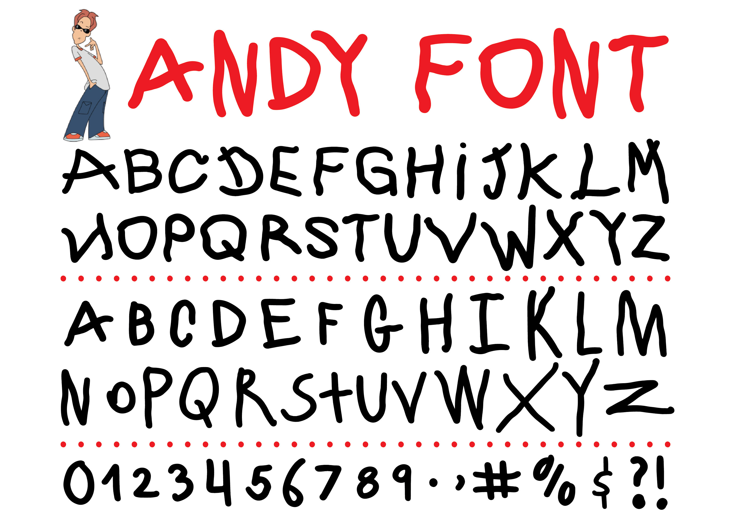 Andy Font SVG, Andy Alphabet Font, Andy Alphabet, Andy Alphabet SVG ...