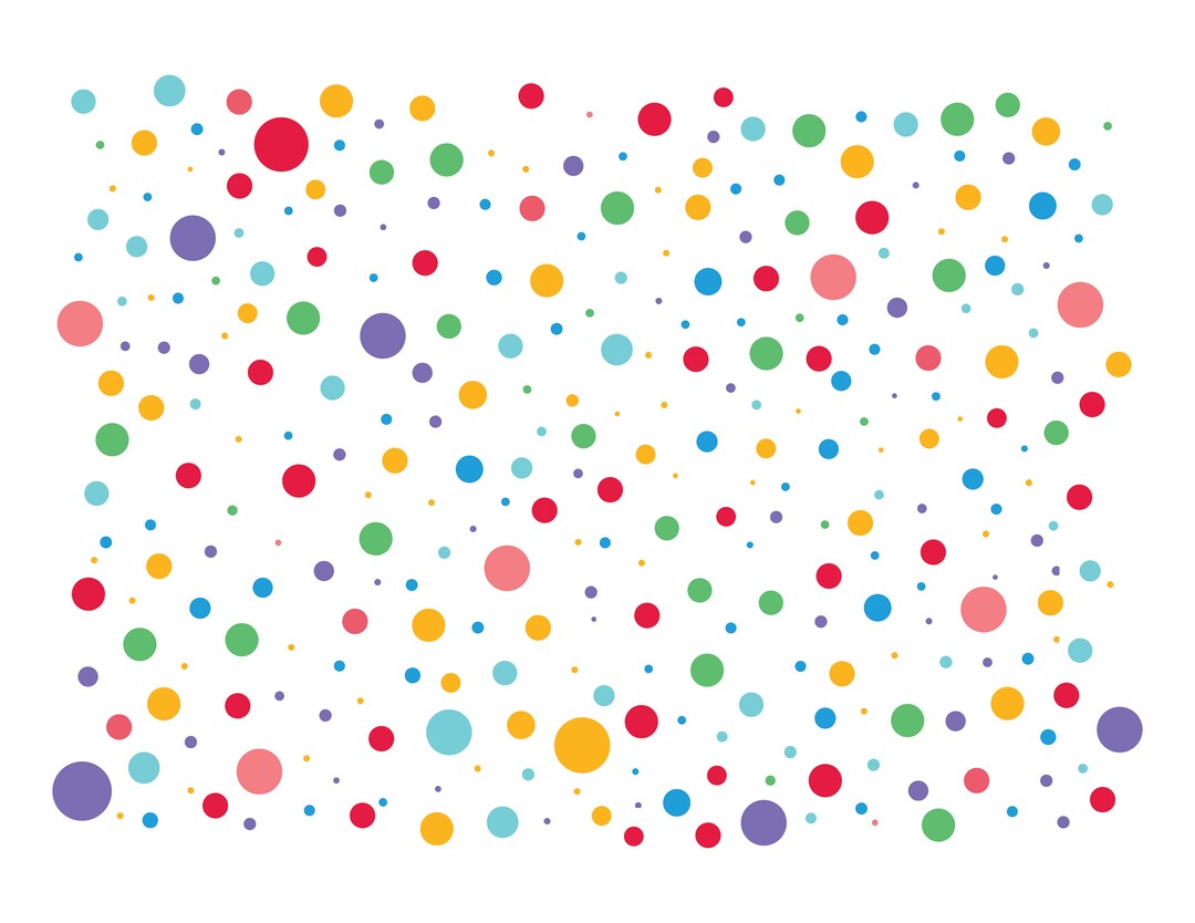 Polka Dot Pattern SVG, Instant Download, Random Polka Dots, Polka Dot ...