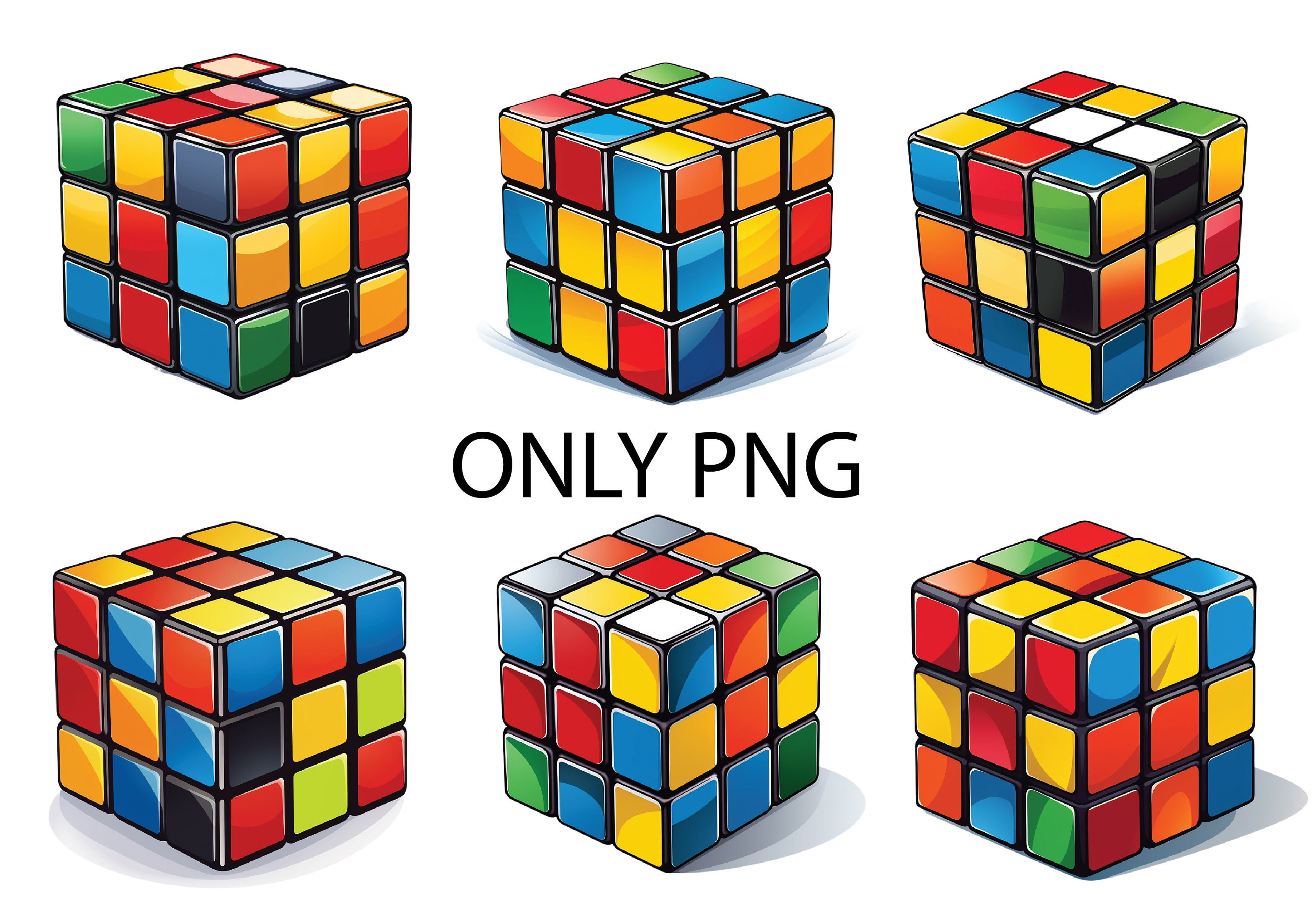Rubiks Cube SVG Bundle, Instant Download, RUBIKS Cube SVG, Rubiks Cube Clipart, Rubiks Cube ...