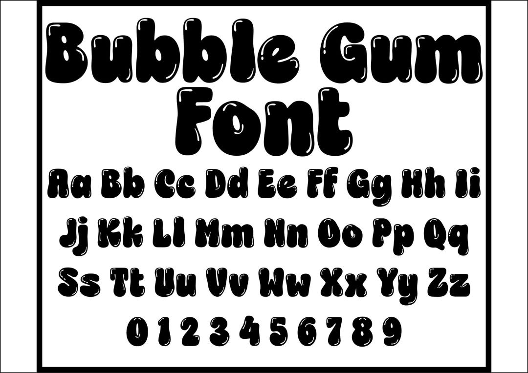 Bubble Font, Bold Font, Cute Font, Handwritten Font, Modern Font, Block ...