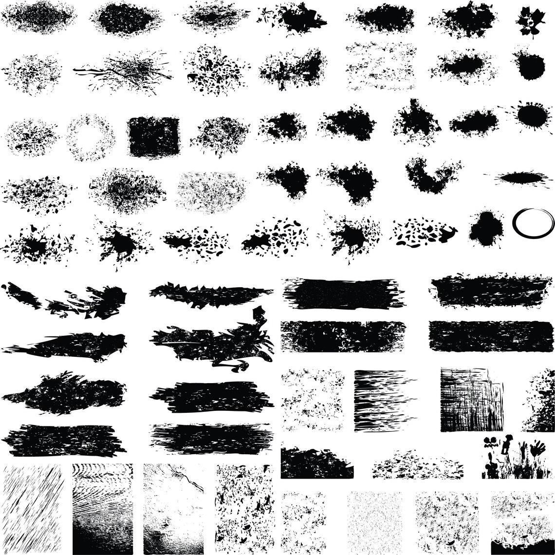Paint Splatter SVG Bundle, Paint Splatter PNG Bundle, Ink Splatter Svg ...