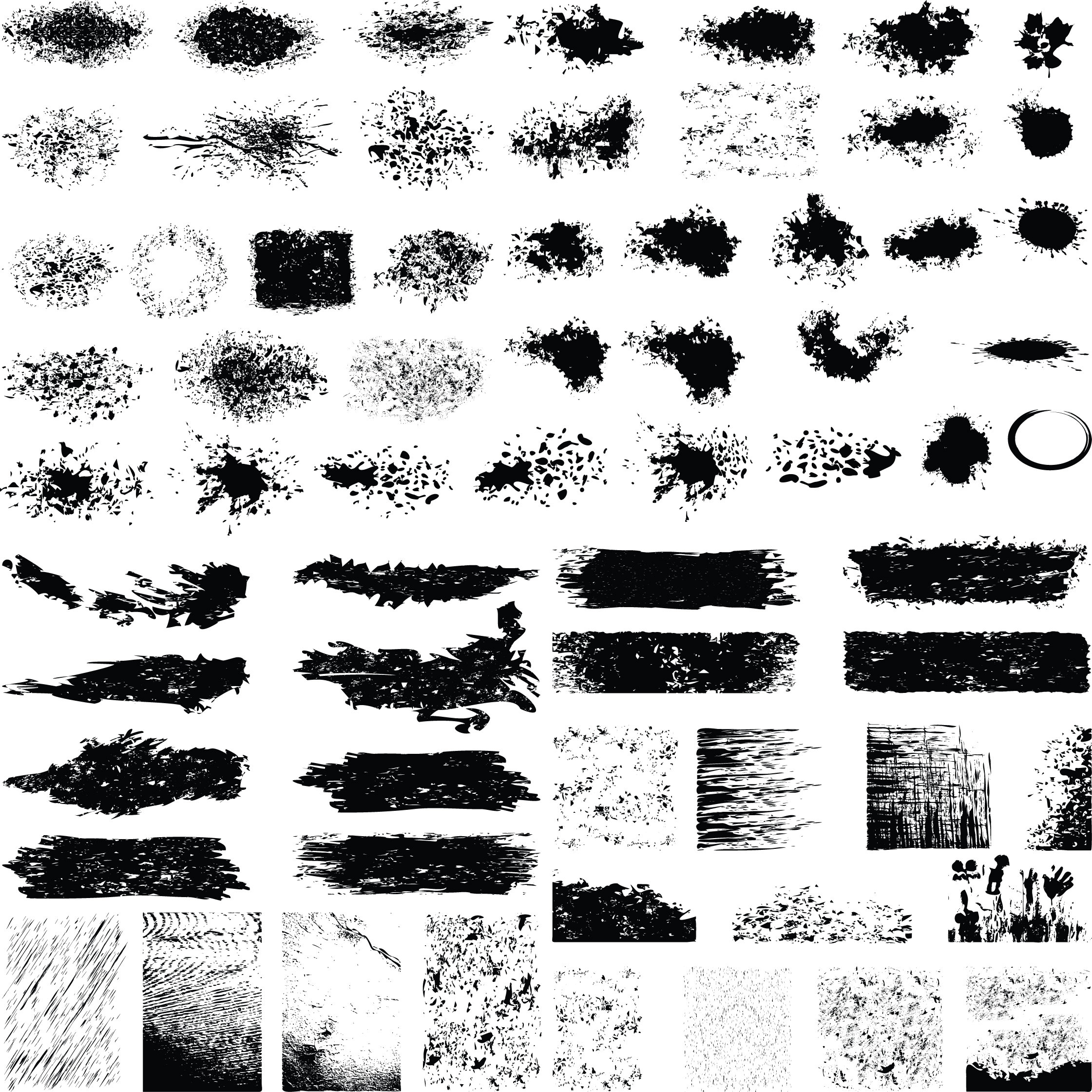 Paint Splatter SVG Bundle, Paint Splatter PNG Bundle, Ink Splatter Svg ...