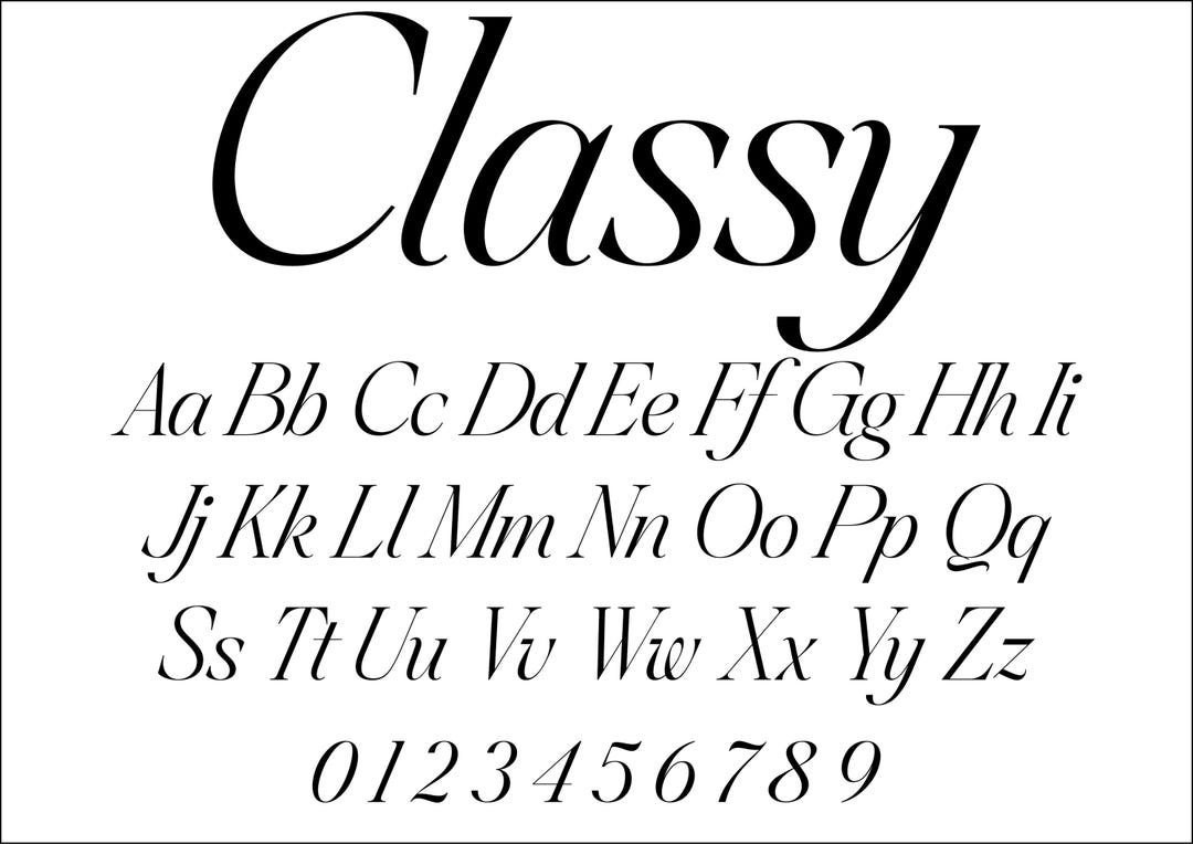 Classy Font, Serif Font, Modern Font, Cricut Font, Procreate Fonts ...