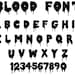 Bloody Font SVG, Drippping Font Svg, Bloody Letters, Bloody Alphabet ...