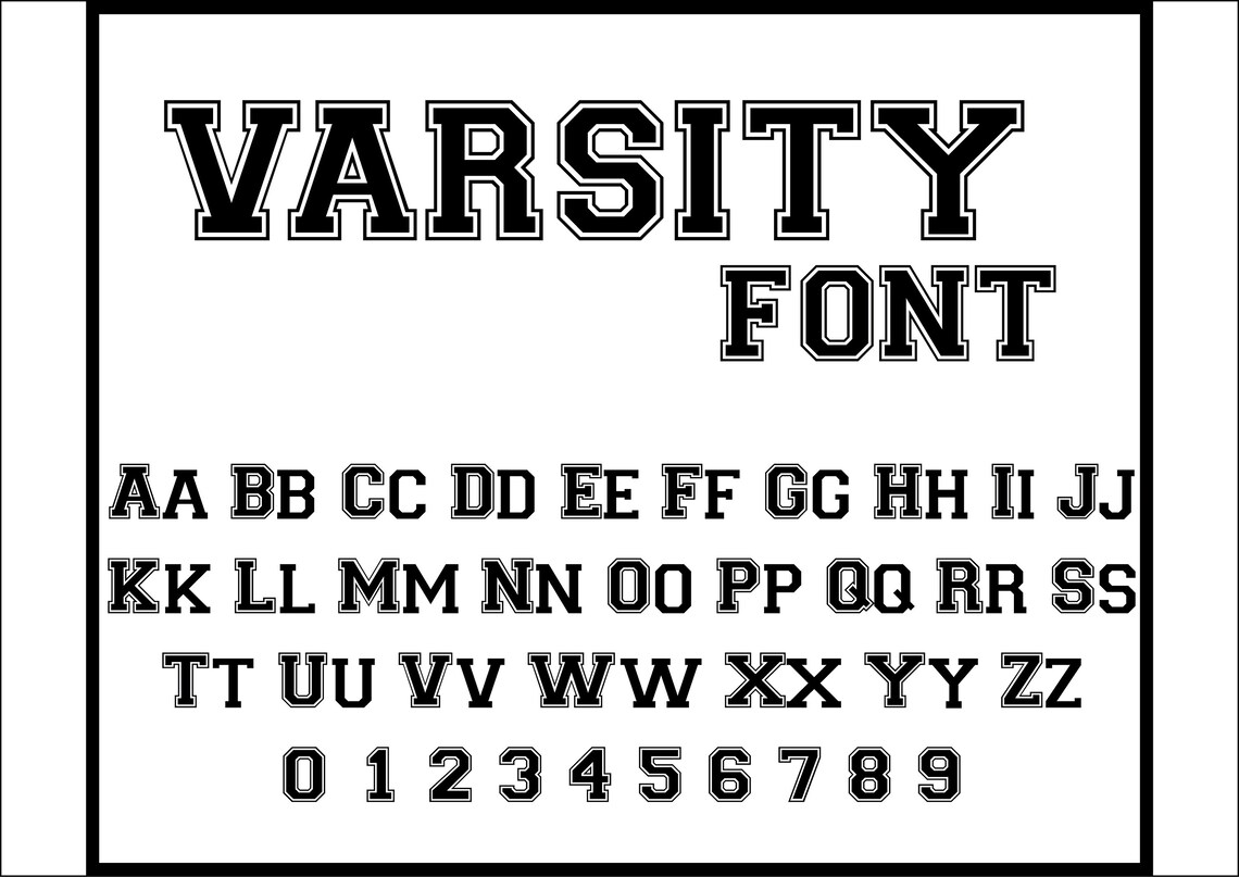 Varsity Font SVG, Jersey Font Svg, Sports SVG Alphabet, Varsity Letters ...