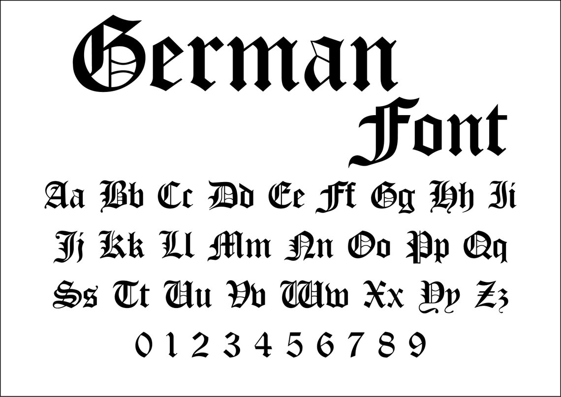 OLD ENGLISH FONT Svg, Old English Alphabet Svg, Old English Letters Svg ...