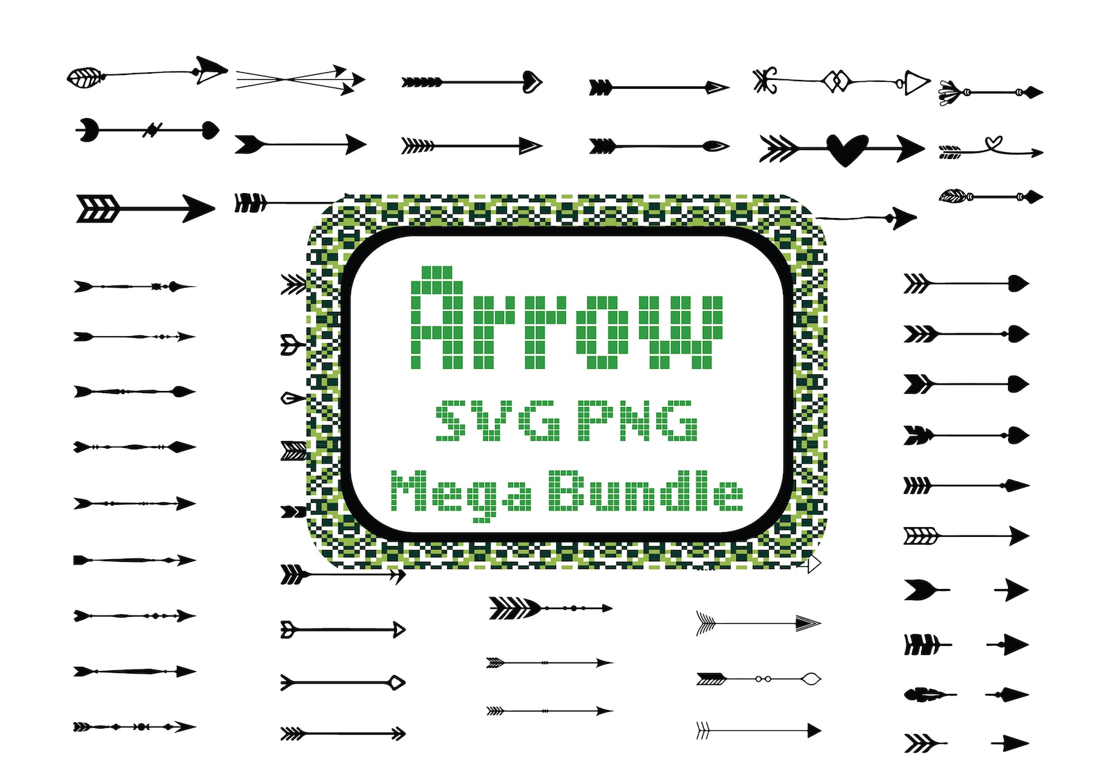Arrows SVG Bundle, Archery Arrows SVG Bundle, Arrow SVG, Bow Svg, Hand ...