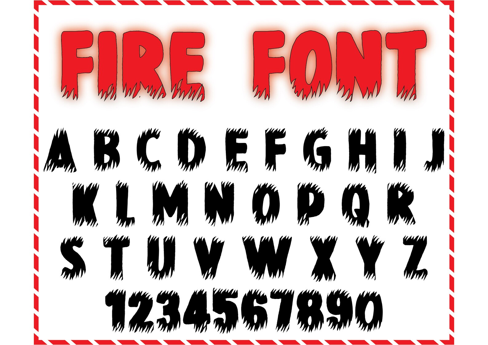 Fire Font SVG, Flame Font SVG, Flame Font for Cricut, Fonts Silhouette ...