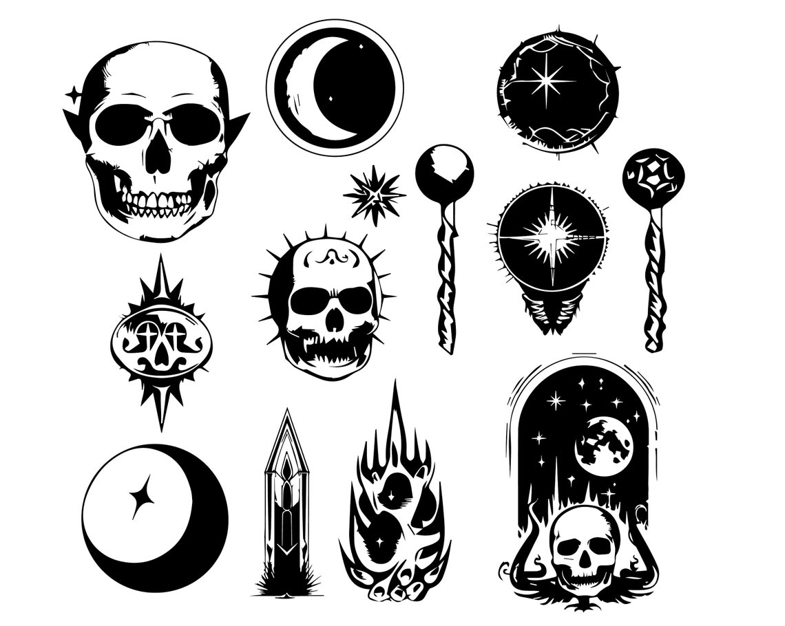 Skull Svg Bundle, Skull Png Files, Sugar Skulls Svg, Skull Clipart ...