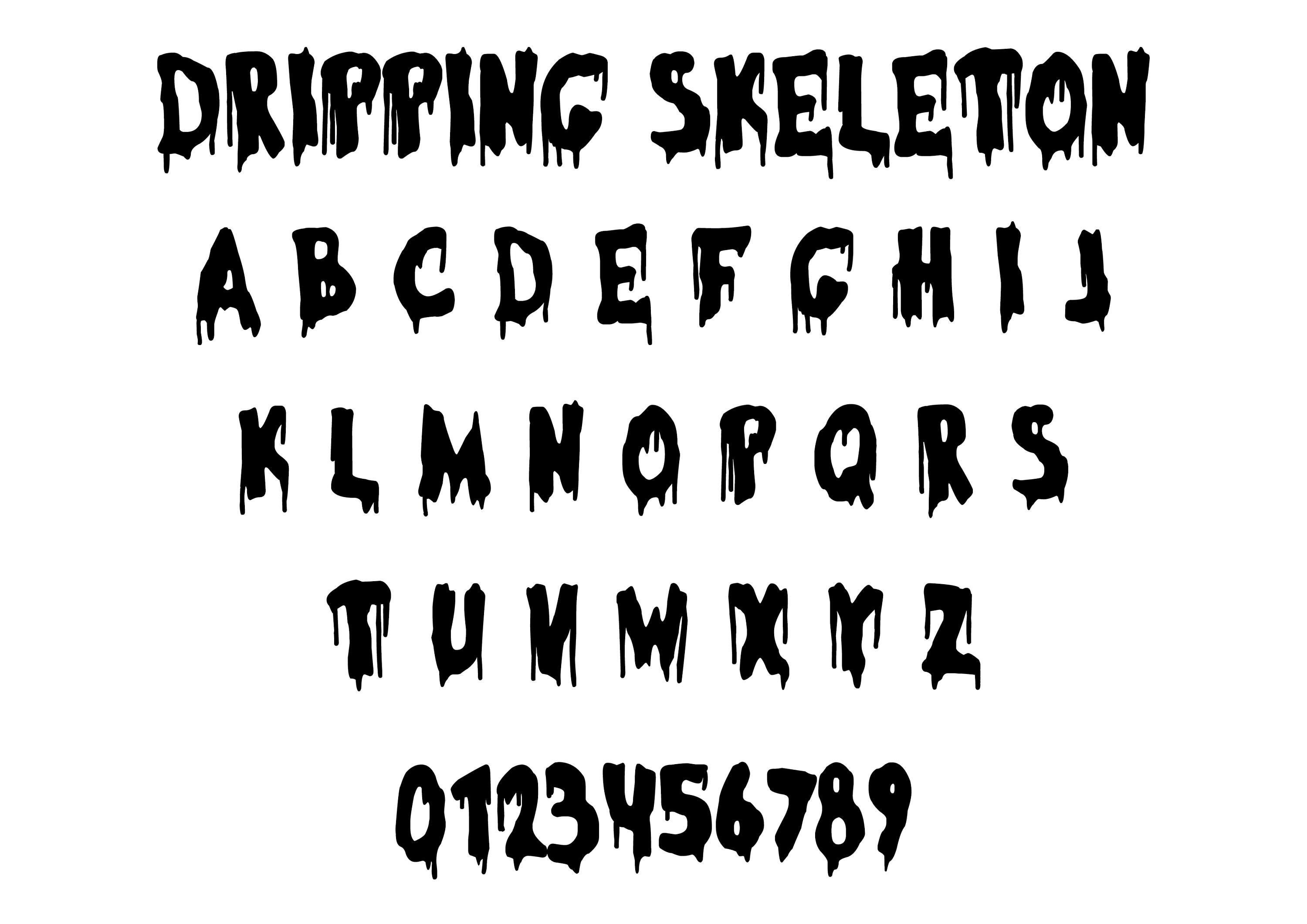 Dripping Font SVG, Dripping Alphabet, Cut Files, Svg File, Fonts for ...