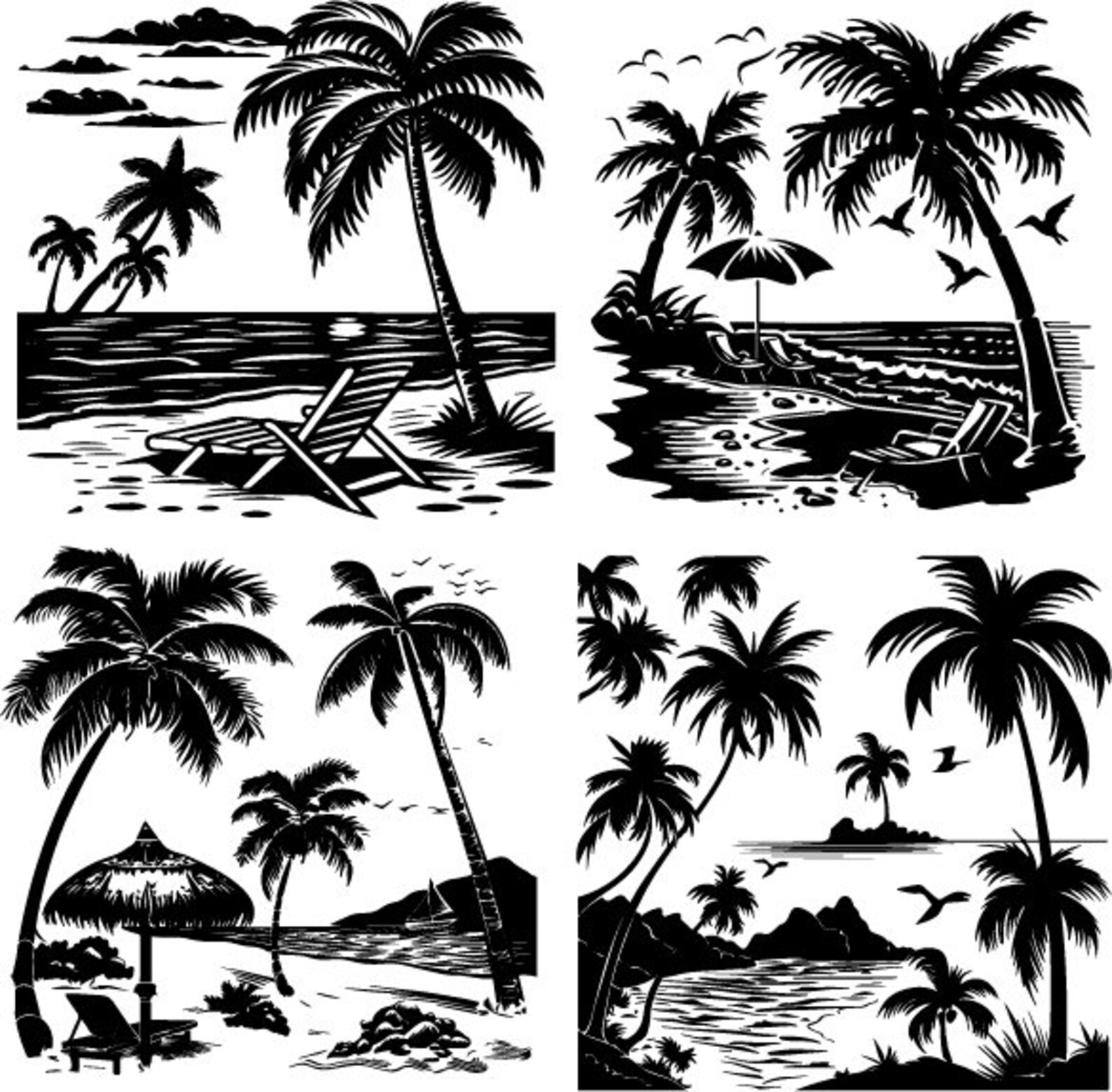 Beach SVG Bundle, Beach PNG Bundle, Summer Clipart, Beach Cut Files ...