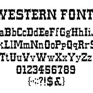 Western Font Svg, Cowboy Font Svg, Cowboy Western Font, Rodeo Font Svg ...