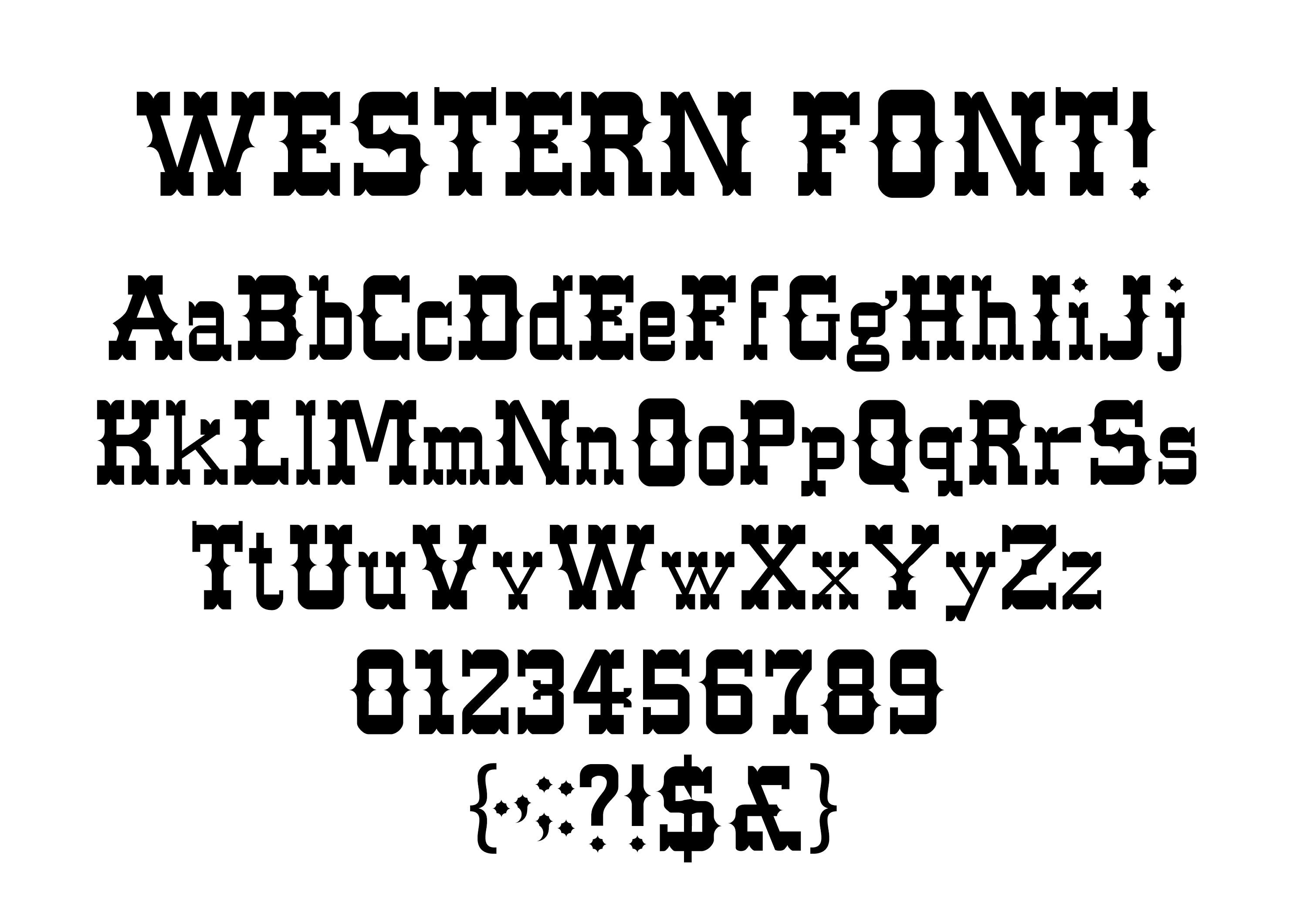 Western Font Svg, Cowboy Font Svg, Cowboy Western Font, Rodeo Font Svg ...