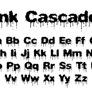 Dripping Font SVG, Dripping Alphabet, Dripping Cut Files, Svg Files for ...