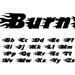 Burnt Font, Flame Font, Fire Font, Burning Font, Flaming Letters, Font ...