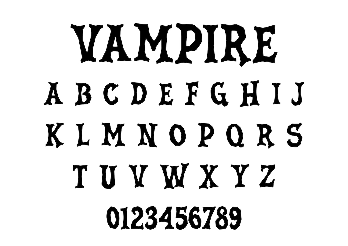 Vampire Font, Halloween Font, Spider Font, Cricut Font, Spooky Font ...