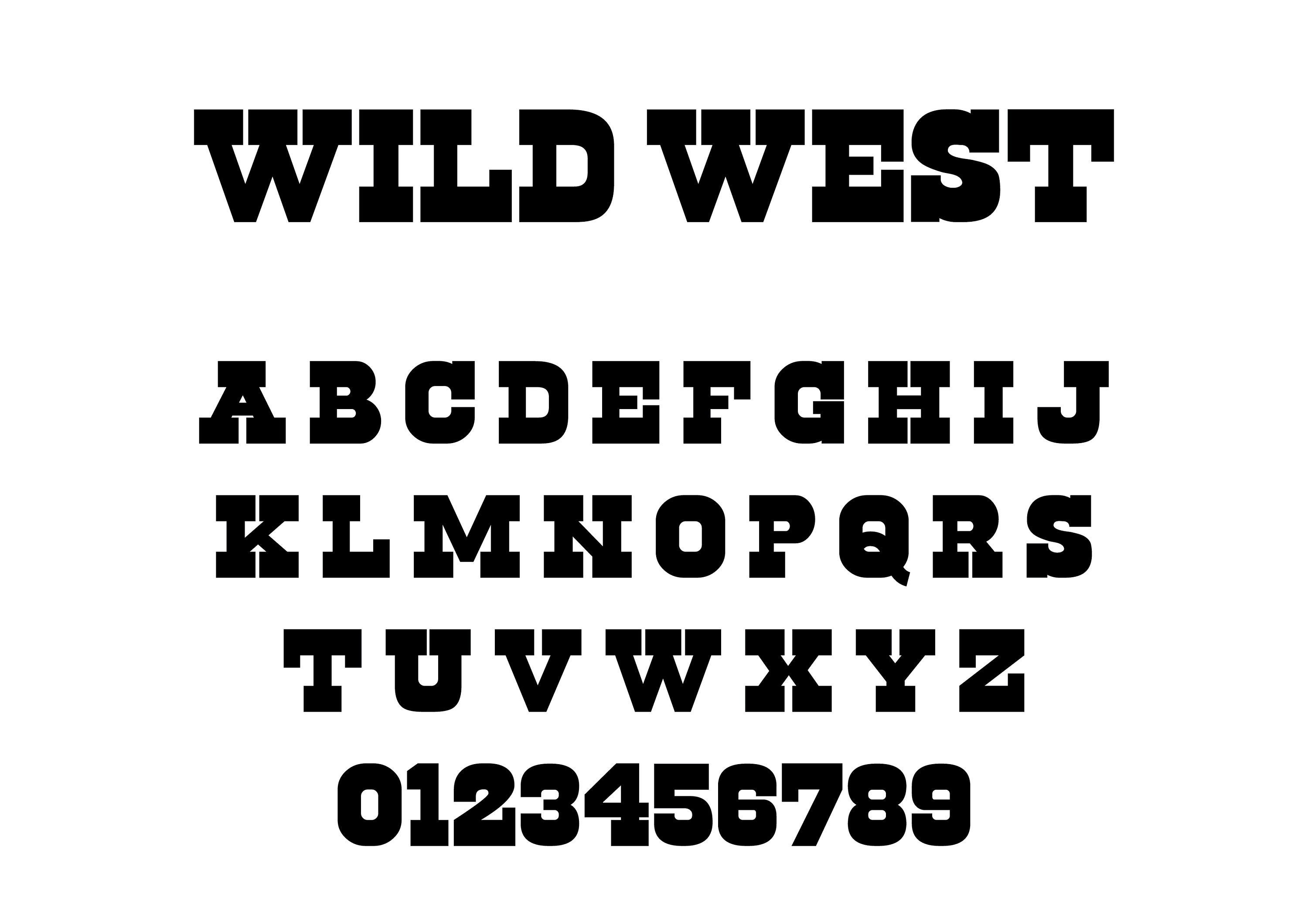 Western Font, Wild West, Font Old, West Font, Western Font, Cowboy ...