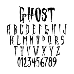 Ghost Font SVG, Slasher Font SVG, Horror Font, Horror Font, Svg Files ...
