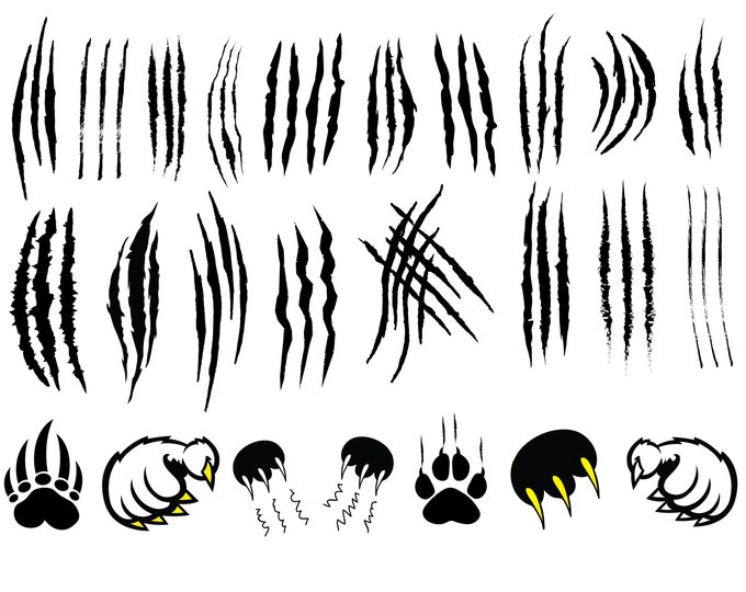 Claw SVG Bundle, Claw PNG Bundle, Claw Clipart, Dino Claw, Marks Svg ...