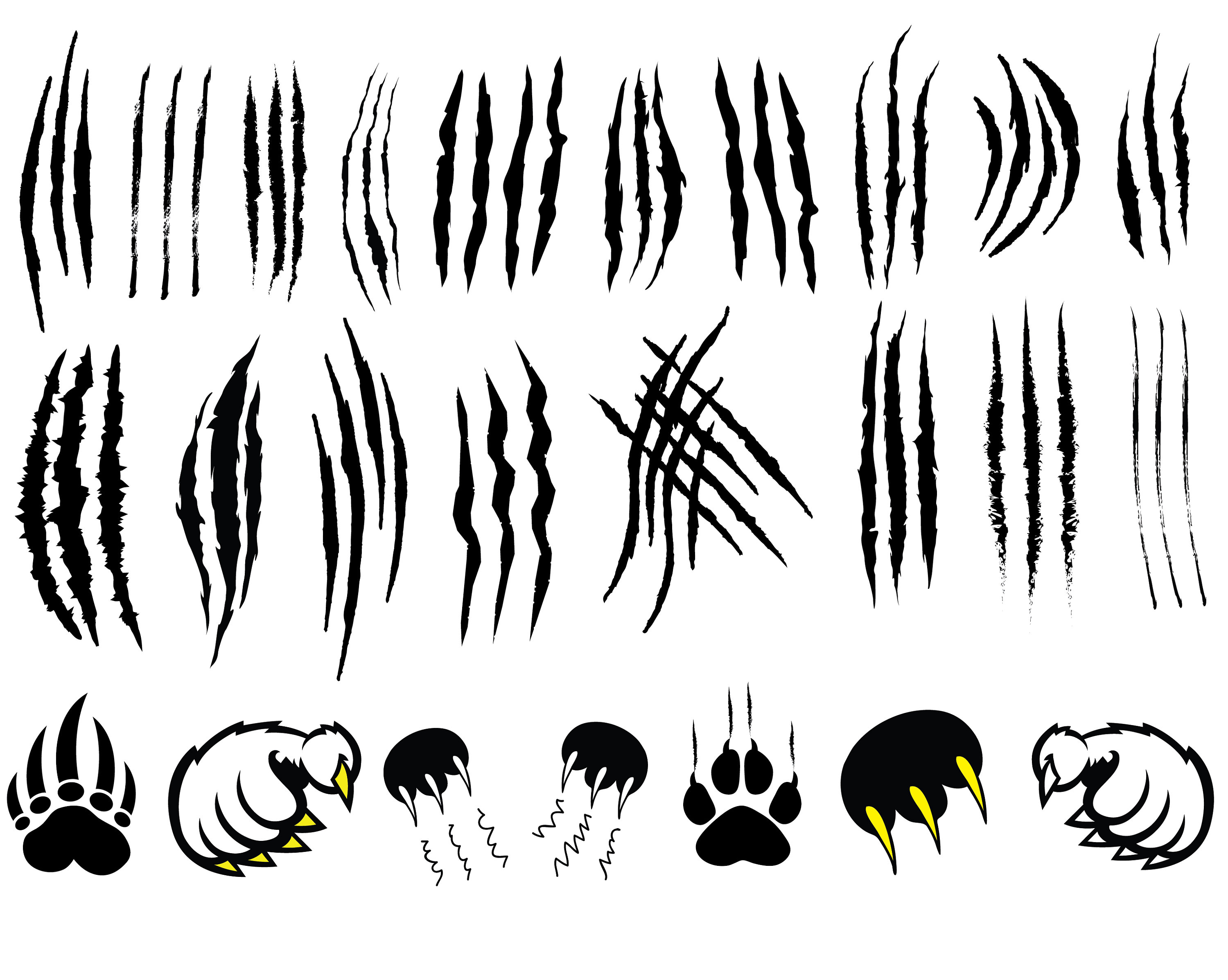 Claw SVG Bundle, Claw PNG Bundle, Claw Clipart, Dino Claw, Marks Svg ...