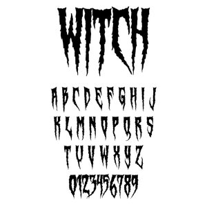 Witch Font, Halloween Font, Cricut Font, Spooky Font, Fonts for Cricut ...