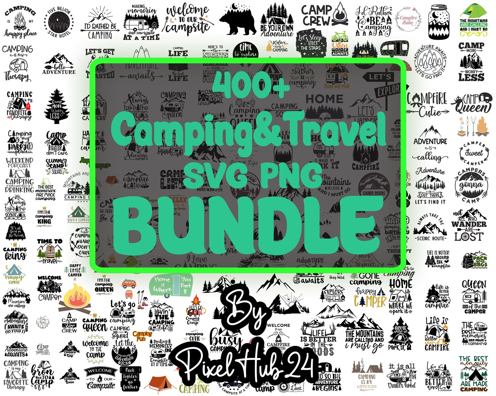 400+ Boho Camping Svg Png Bundle, Camping Svg, Camp Life Svg, Camping ...