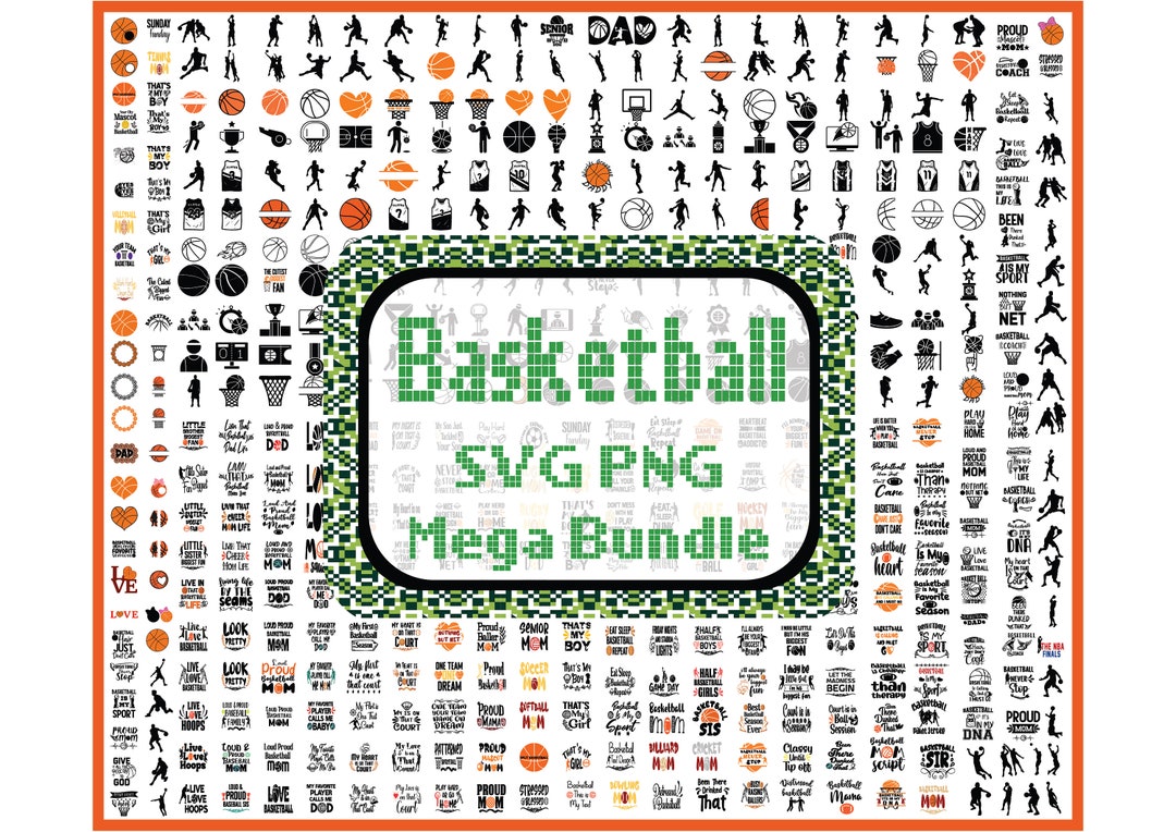 Basketball SVG Bundle, Basketball PNG Bundle, Basketball Clipart ...