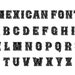 MEXICAN TEQUILA FONT, Mexican Alphabet, Mexican Letters, Letters and ...