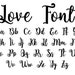 Script Font, Script TTF Font, Font With Romance, Font With Tails, Heart ...