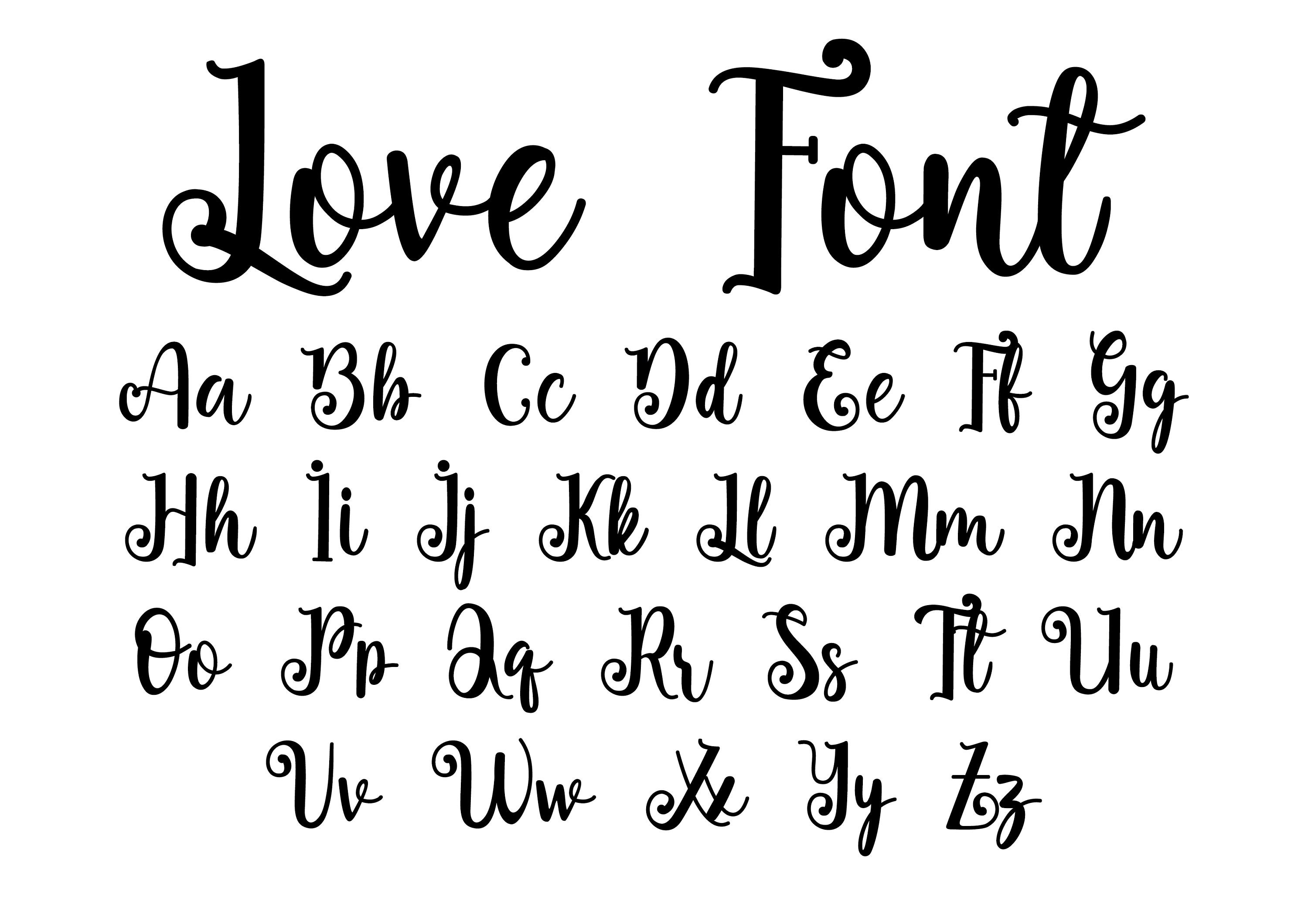 Script Font, Script TTF Font, Font With Romance, Font With Tails, Heart Font, Wedding Font ...