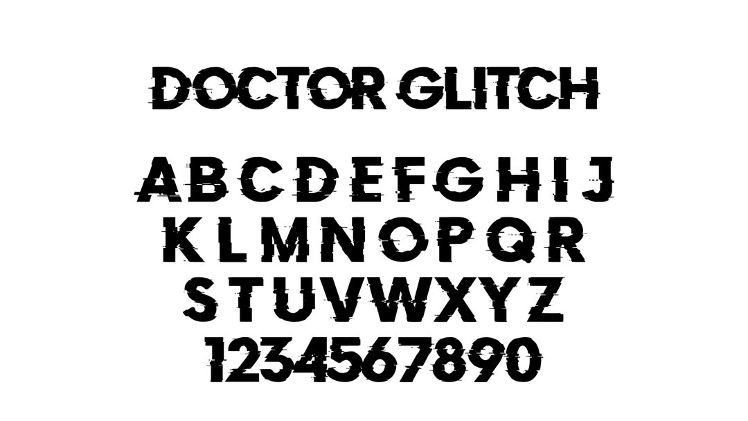 Glitchtastic Computer, Hacker Font, Glitchy Fonts, Glitch Effect Font ...