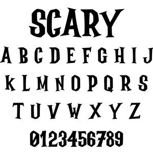 Slasher Font SVG, Horror Font, Svg Files, Fonts for Cricut, Fonts ...