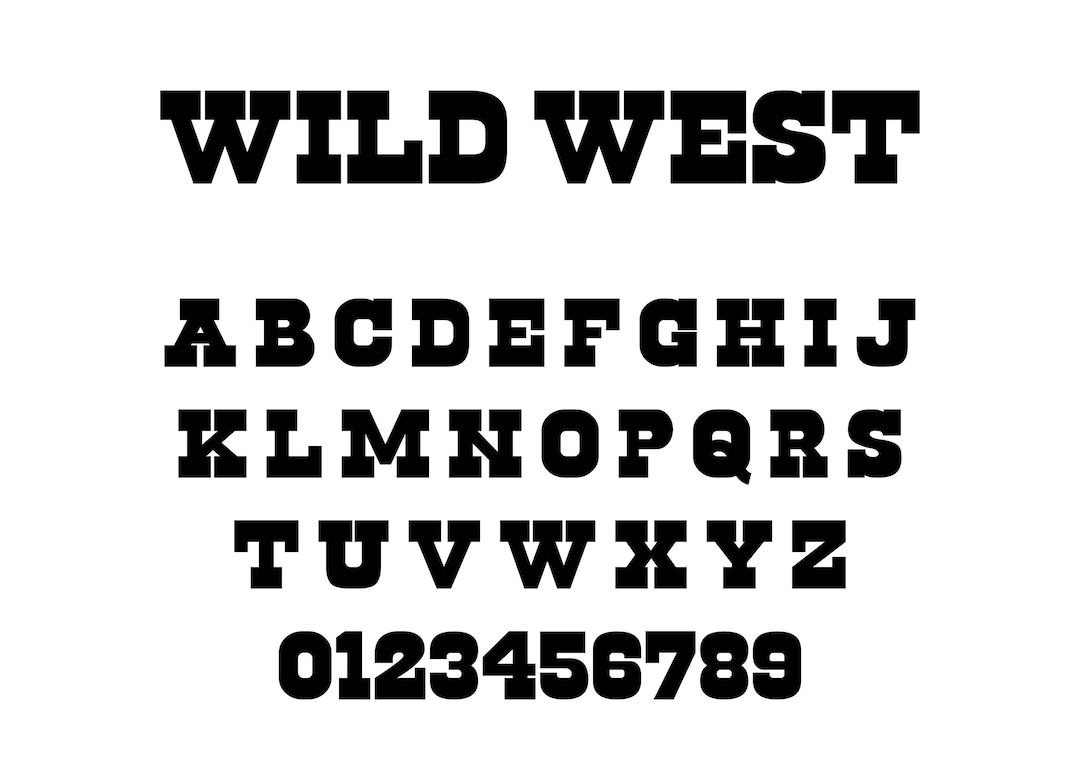Western Font, Wild West, Font Old, West Font, Western Font, Cowboy ...