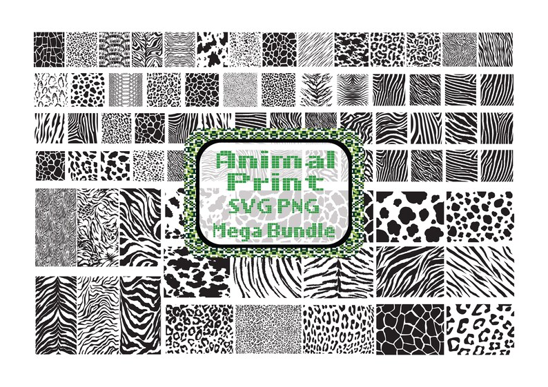 Animal Print SVG, Animal Print Bundle SVG, Instant Download, Animal SVG ...