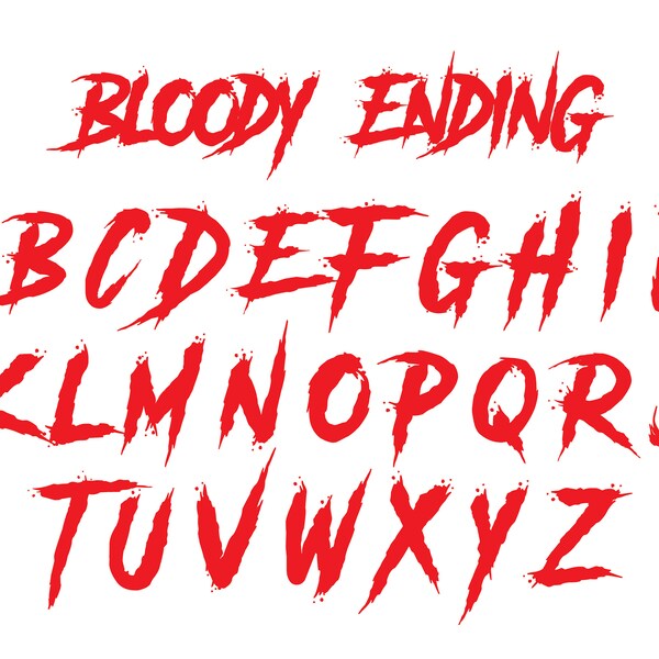Thriller Font - Etsy