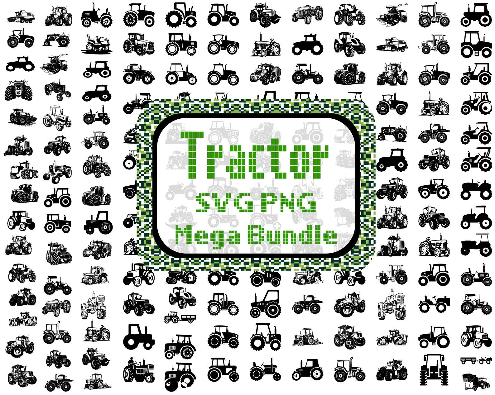 Tractor SVG Bundle, Tractor PNG Bundle, Tractor Clipart, Tractor SVG ...