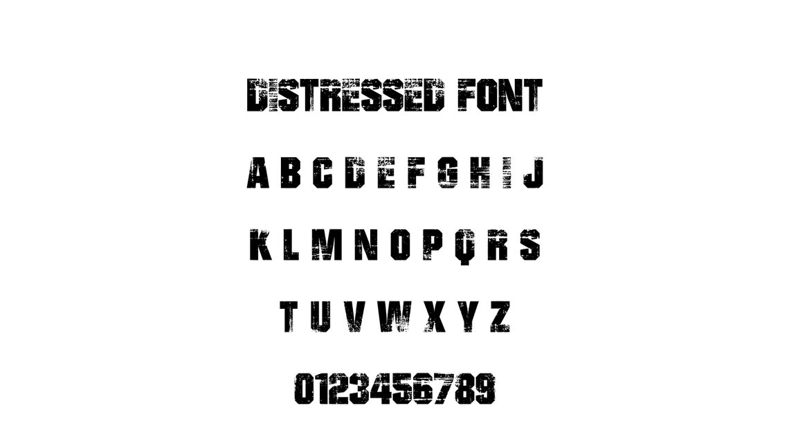 Distressed Font Svg, Grunge Font Svg, Distressed Alphabet Svg, Grunge ...
