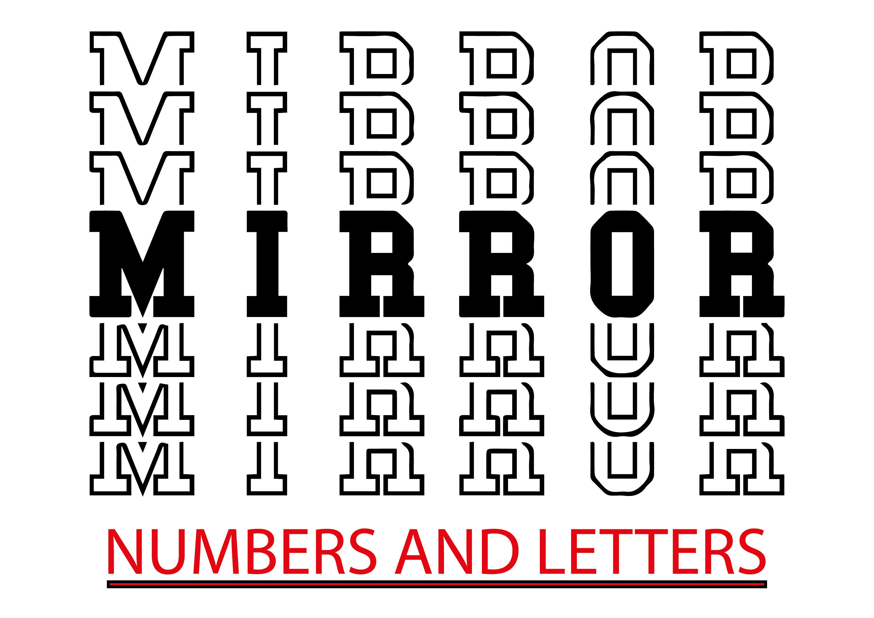 Mirror Font SVG, Stacked Font SVG, Sports Font SVG, Stacked Alphabet ...