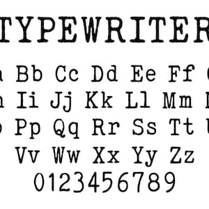 Typewriter Font SVG, Typewriter Svg, Instant Download, Typewriter ...