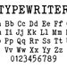 Typewriter Font SVG, Typewriter Svg, Instant Download, Typewriter ...