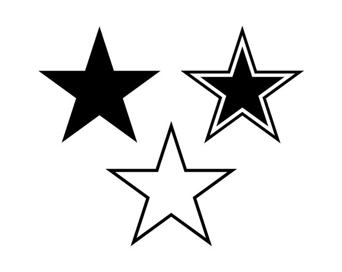 Cowboy Stern Clipart, Doppel-Stern-Svg, Stern-Umriss-Png, Cowboy-Stern ...