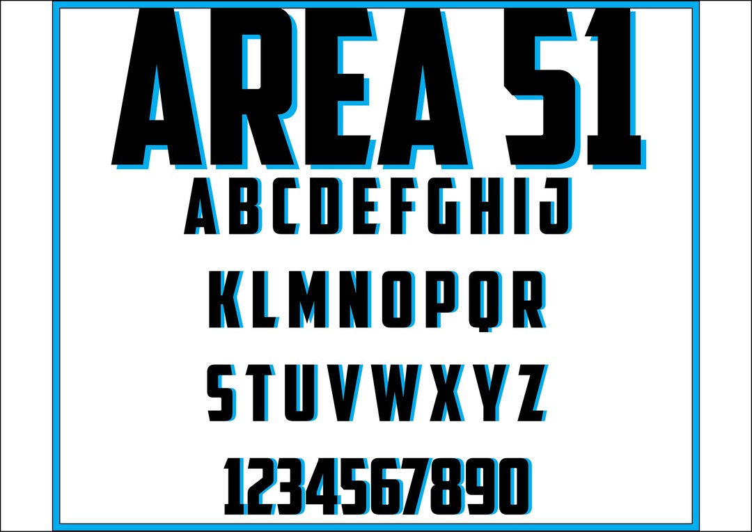 Area 51 Font, Handwritten Font, Cricut Font, Procreate Font, Cute Font ...